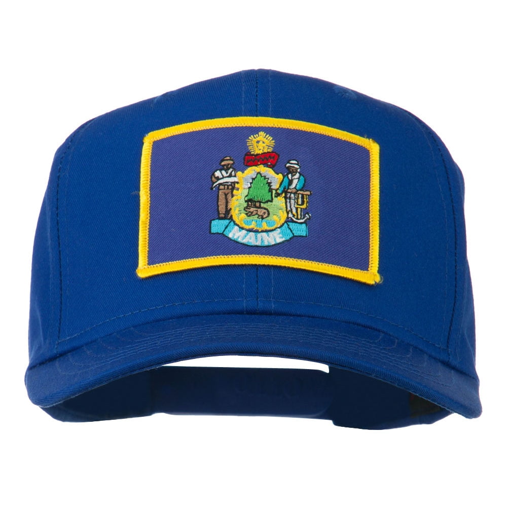 Eastern State Maine Embroidered Patch Cap - Royal OSFM - Walmart.com