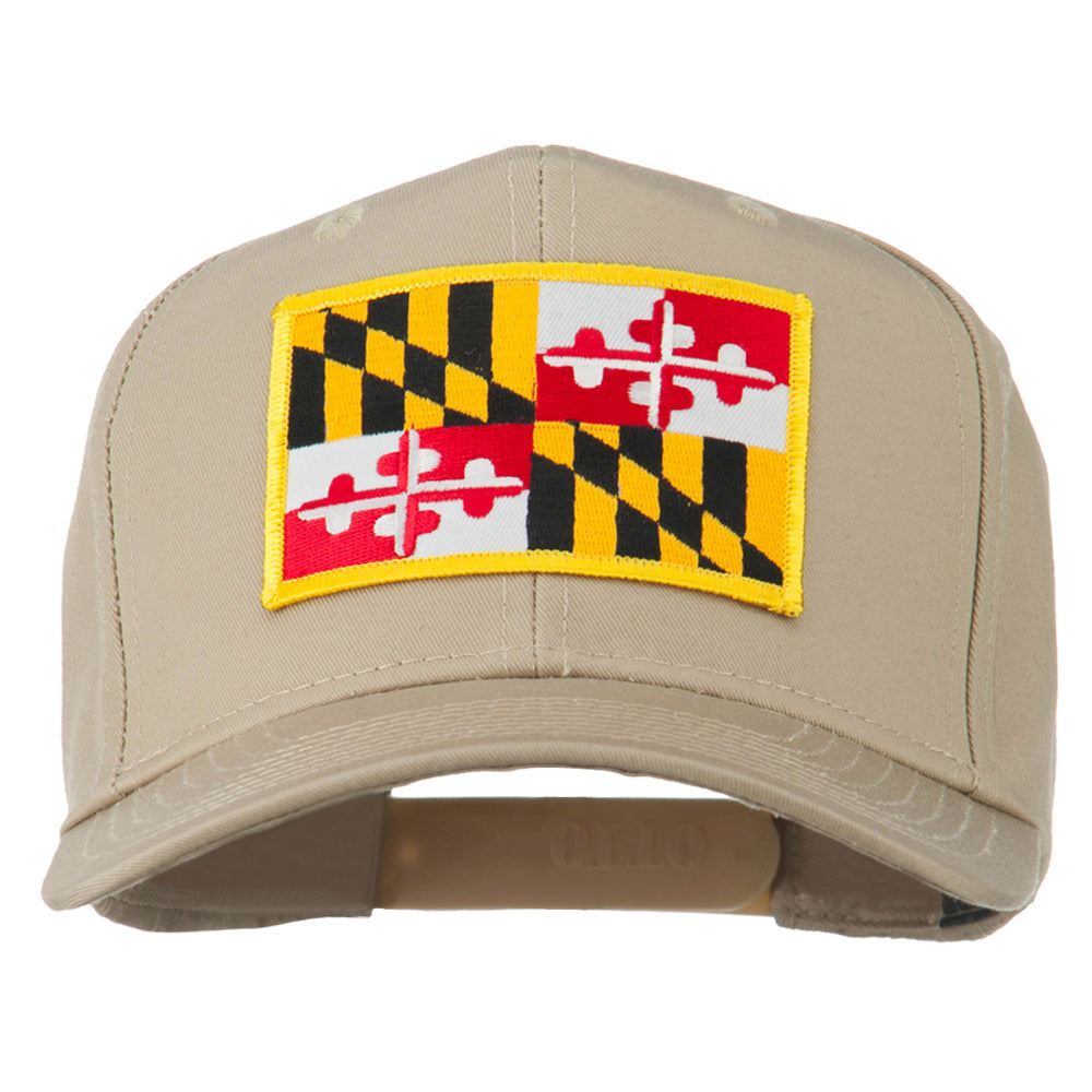 Eastern State Maryland Embroidered Patch Cap - Khaki OSFM - Walmart.com