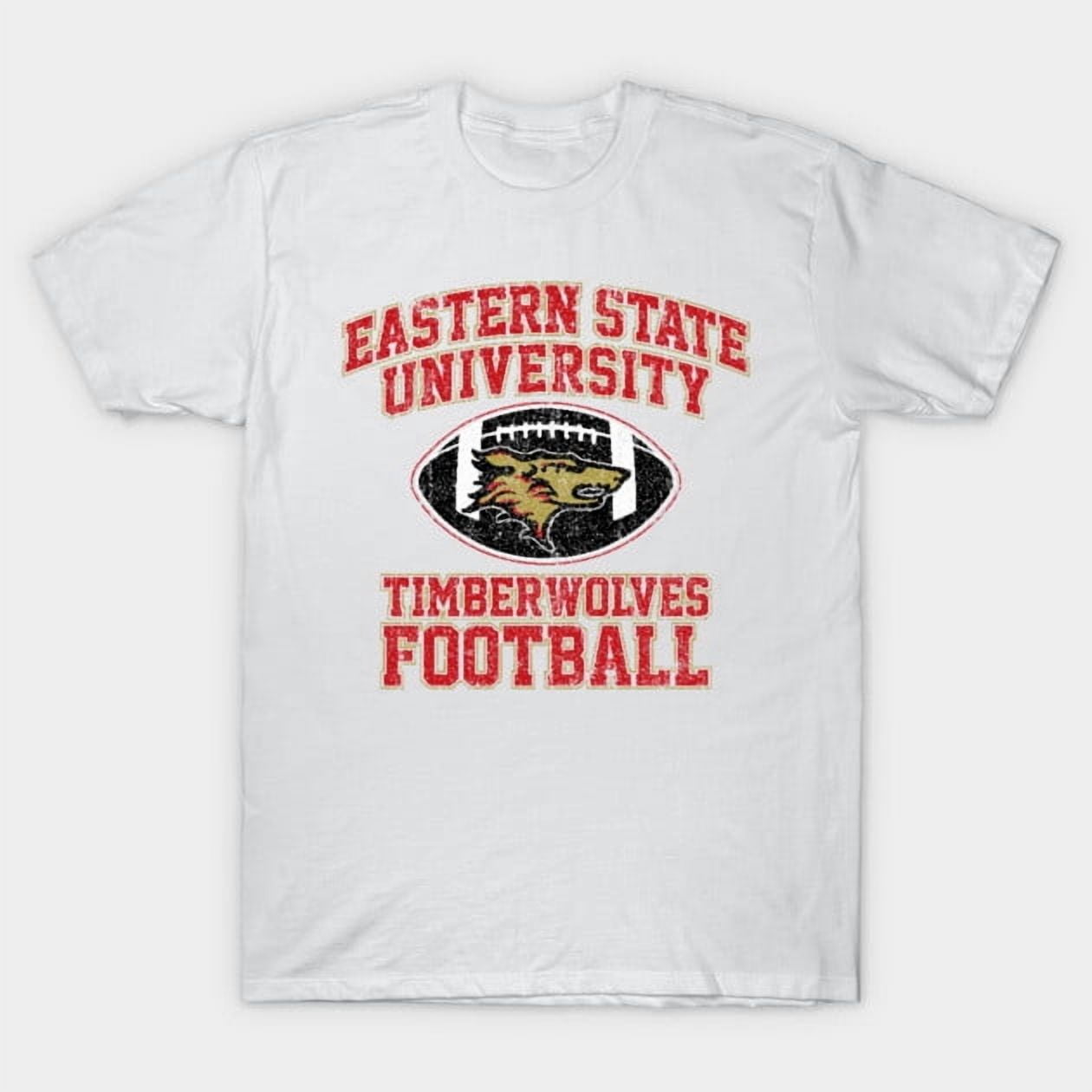 Eastern State University Timberwolves Football Fictional College Unisex ...