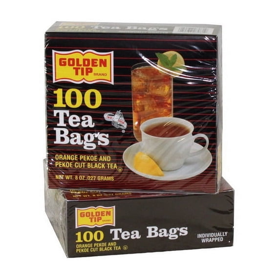 Golden Tip Wrapped Tea Bags, 10-100 Count per Case - Walmart.com