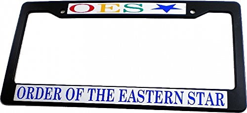 Eastern Text Decal Plastic License Plate Frame [Black - Car/Truck ...
