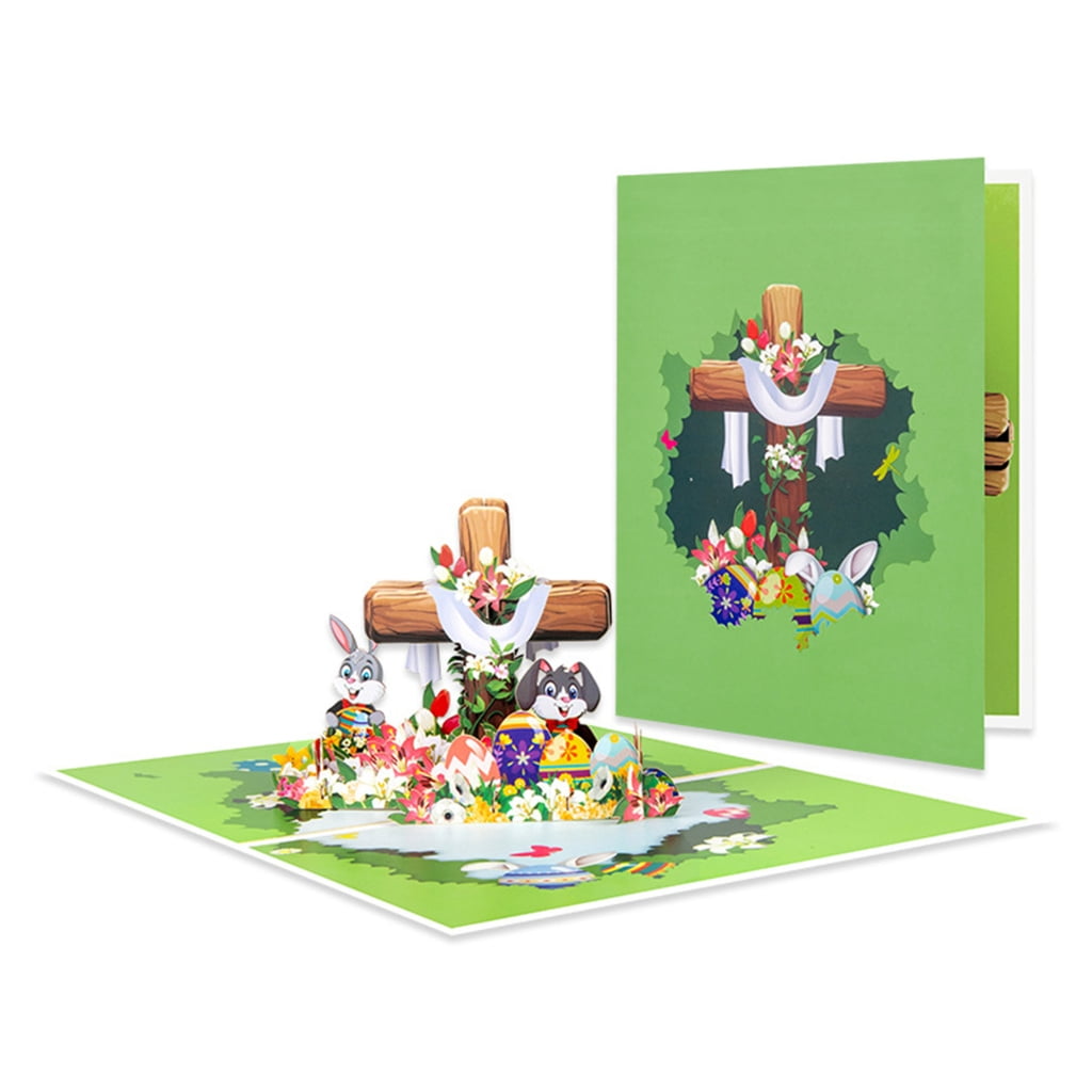Easters 3D Popup Greeting Card Beautiful 3D Easters Card With Crosses ...