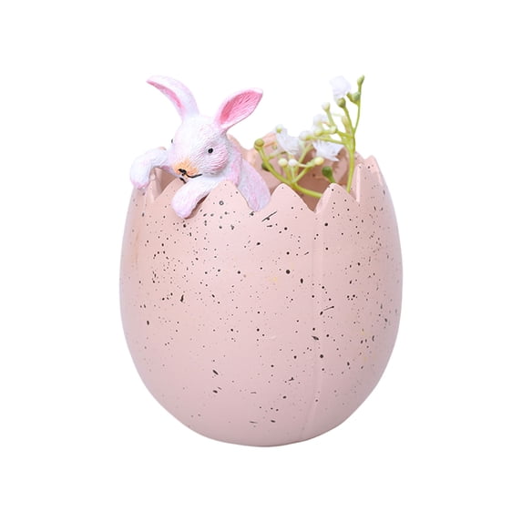 Easters Bunnies and Eggshell Shape Succulents Planter Indoor Flower ...