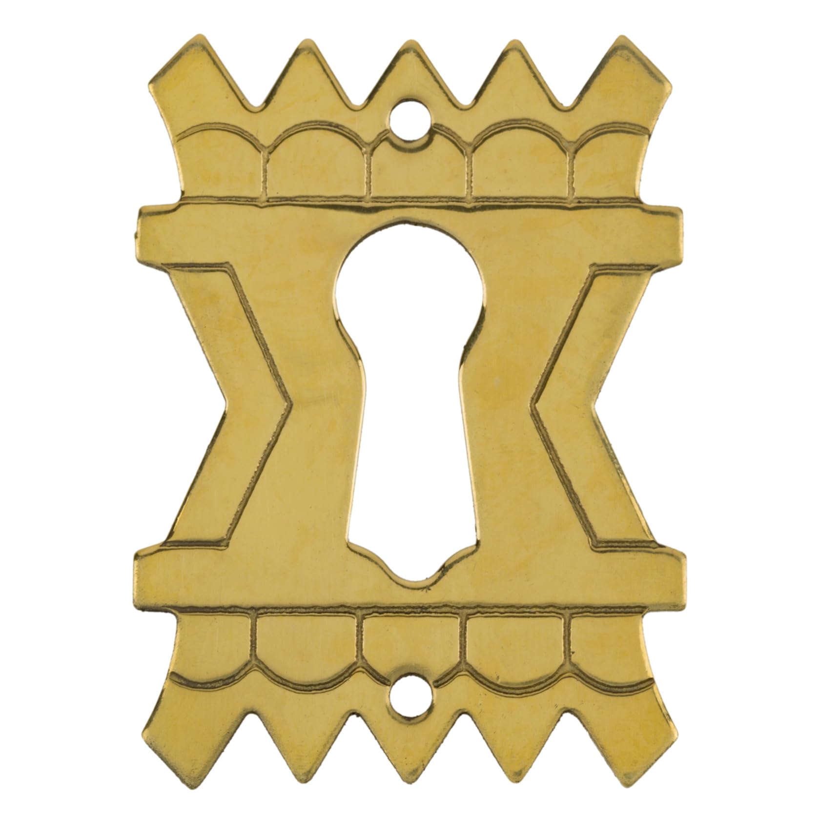 Eastlake Style Stamped Brass Decorative Keyhole Cover | 1" x 1 1/2" H ...