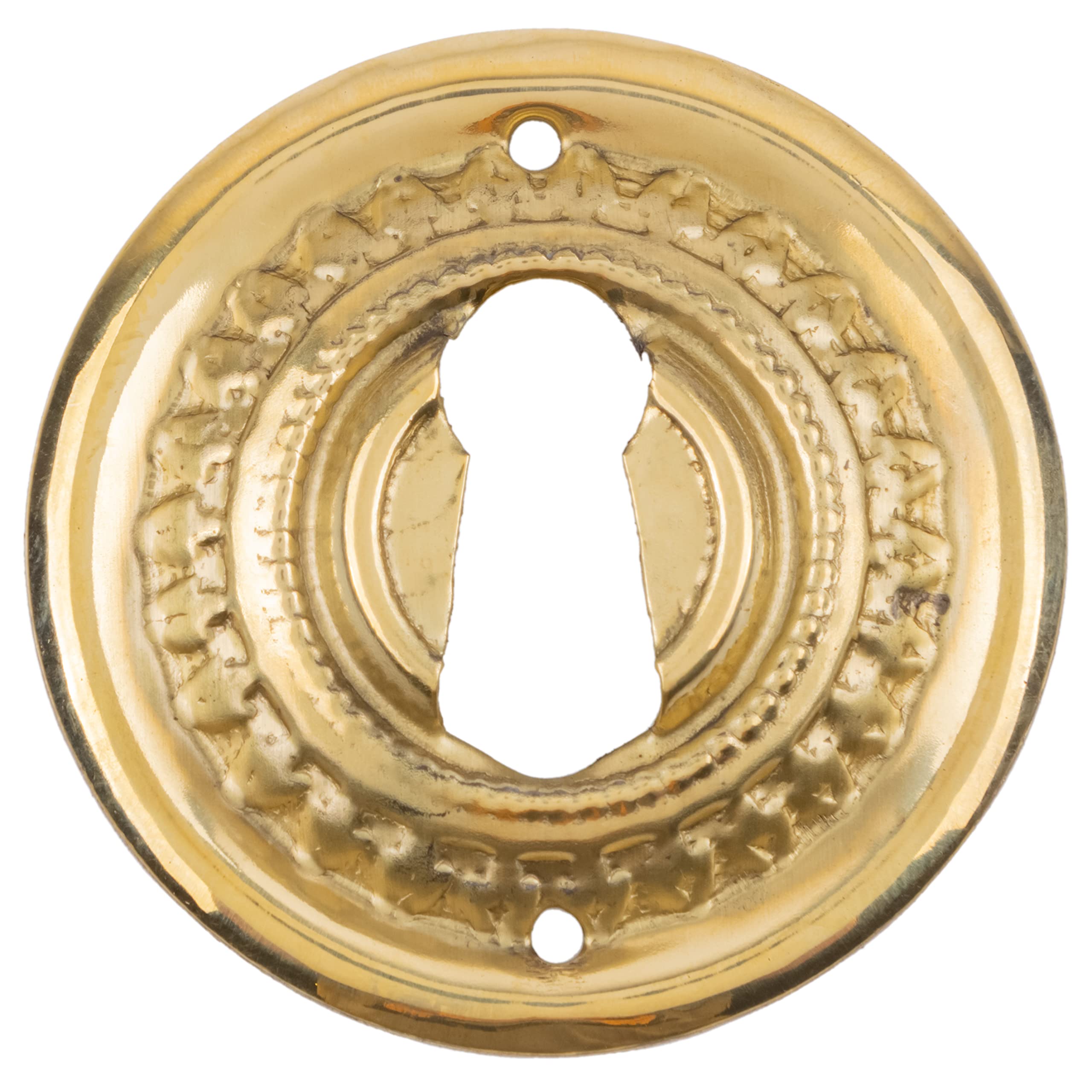 Eastlake Style Stamped Brass Decorative Keyhole Insert | Diameter 1 1/2 ...