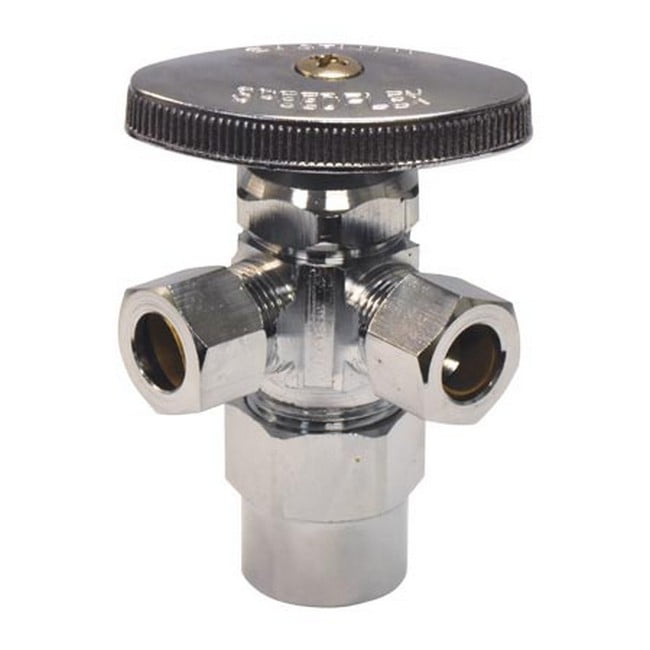 Eastman 04349LF Multi-Turn Dual Outlet Shut-Off Valve, 1/2 inch CPVC x ...