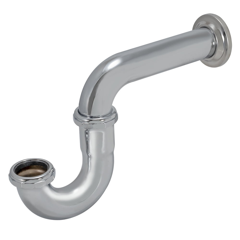 Eastman 35095 P-Trap with Flange, 1-1/2 inch, 17-Gauge, Chrome ...