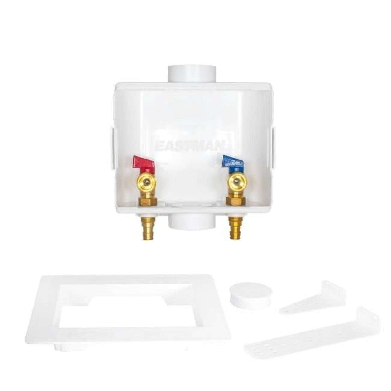 Eastman 60260 Center-Drain Washing Machine Outlet Box, 1/2 inch ...