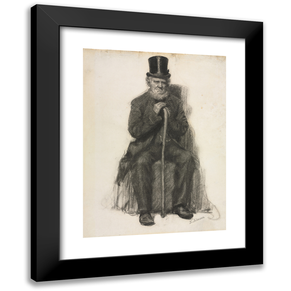 Eastman Johnson 19x24 Black Modern Framed Museum Art Print Titled ...