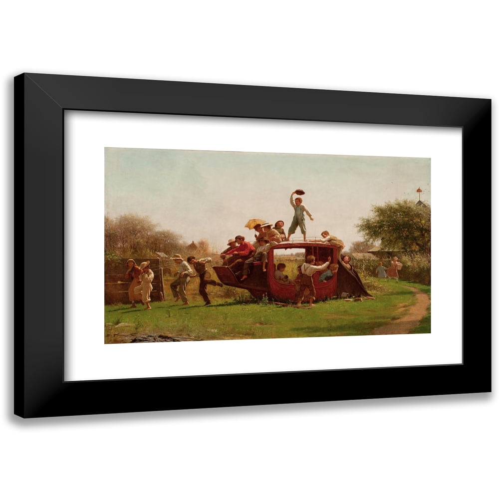 Eastman Johnson 24x16 Black Modern Framed Museum Art Print Titled - The ...