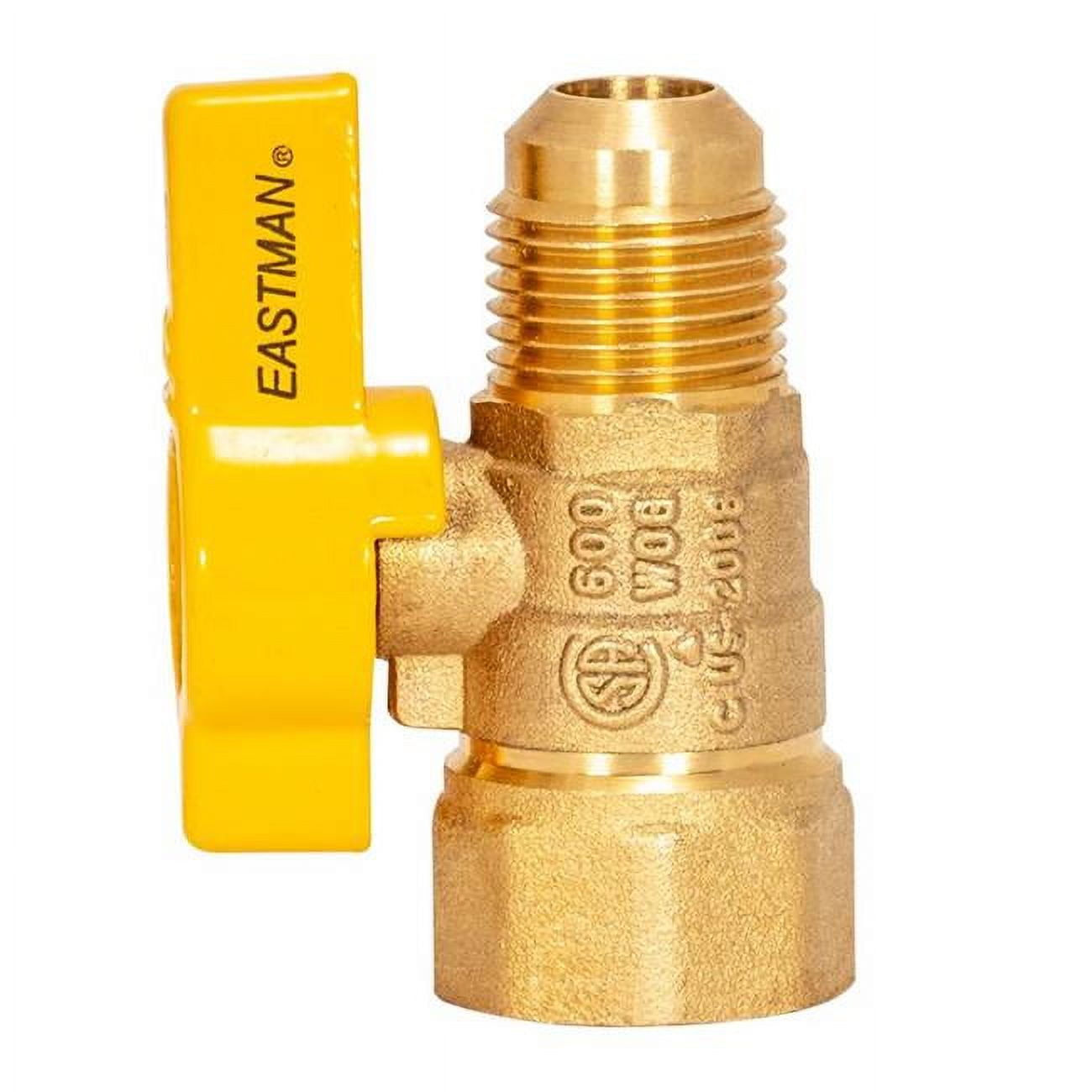 Eastman Magne Flo 1/2 in. Flare X 1/2 in. FIP Brass Gas Valve - Walmart.com
