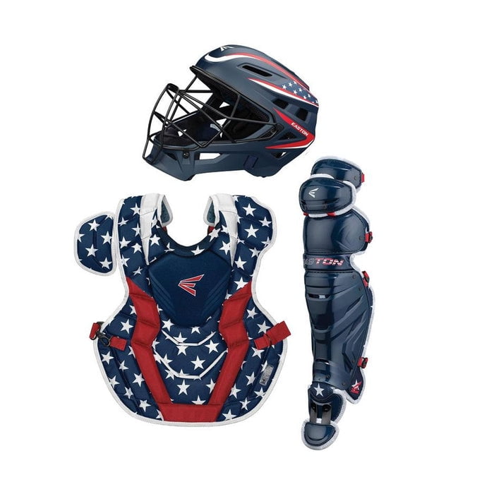 Easton Elite X Baseball Catchers Box Set, Adult, Stars & Stripes ...