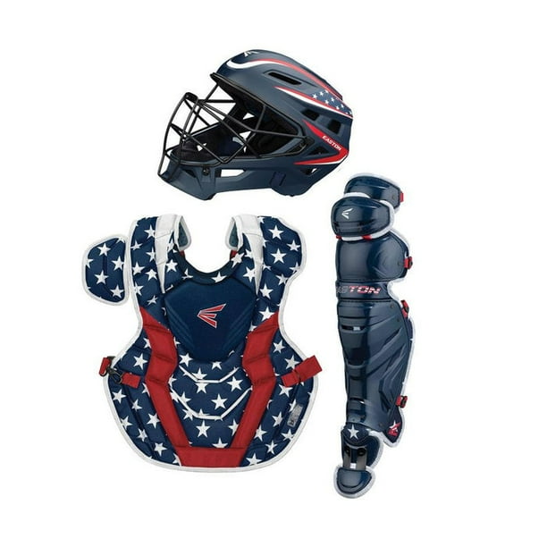Easton Elite X Baseball Catchers Box Set, Adult, Stars & Stripes ...