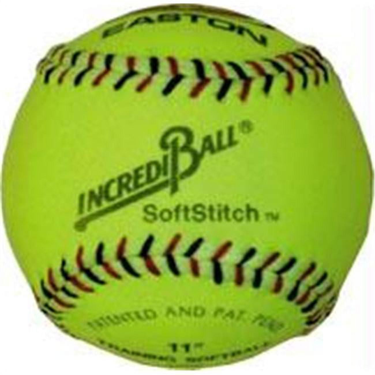 Easton Softstitch 11" Neon Stitch Softball - Walmart.com