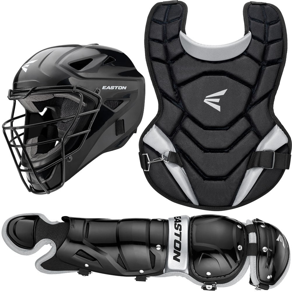 Easton Youth Baseball Catching Gear Set, Black Magic 2.0 for Kids Ages ...