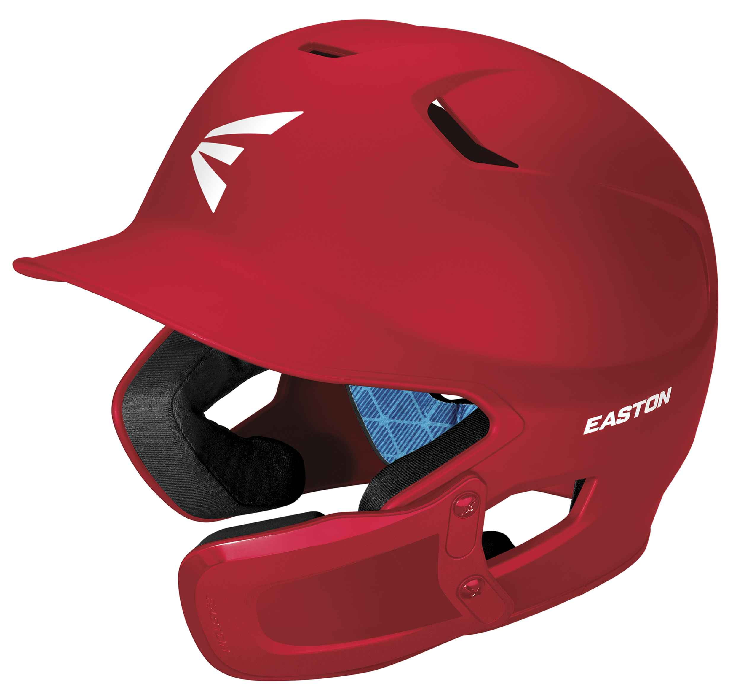 Easton Z5 2.0 Matte Solid Baseball Helmet with Universal Jaw Guard ...