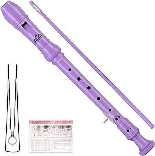 EastRock German Style Soprano Recorder with Cleaning Rod - Walmart.com