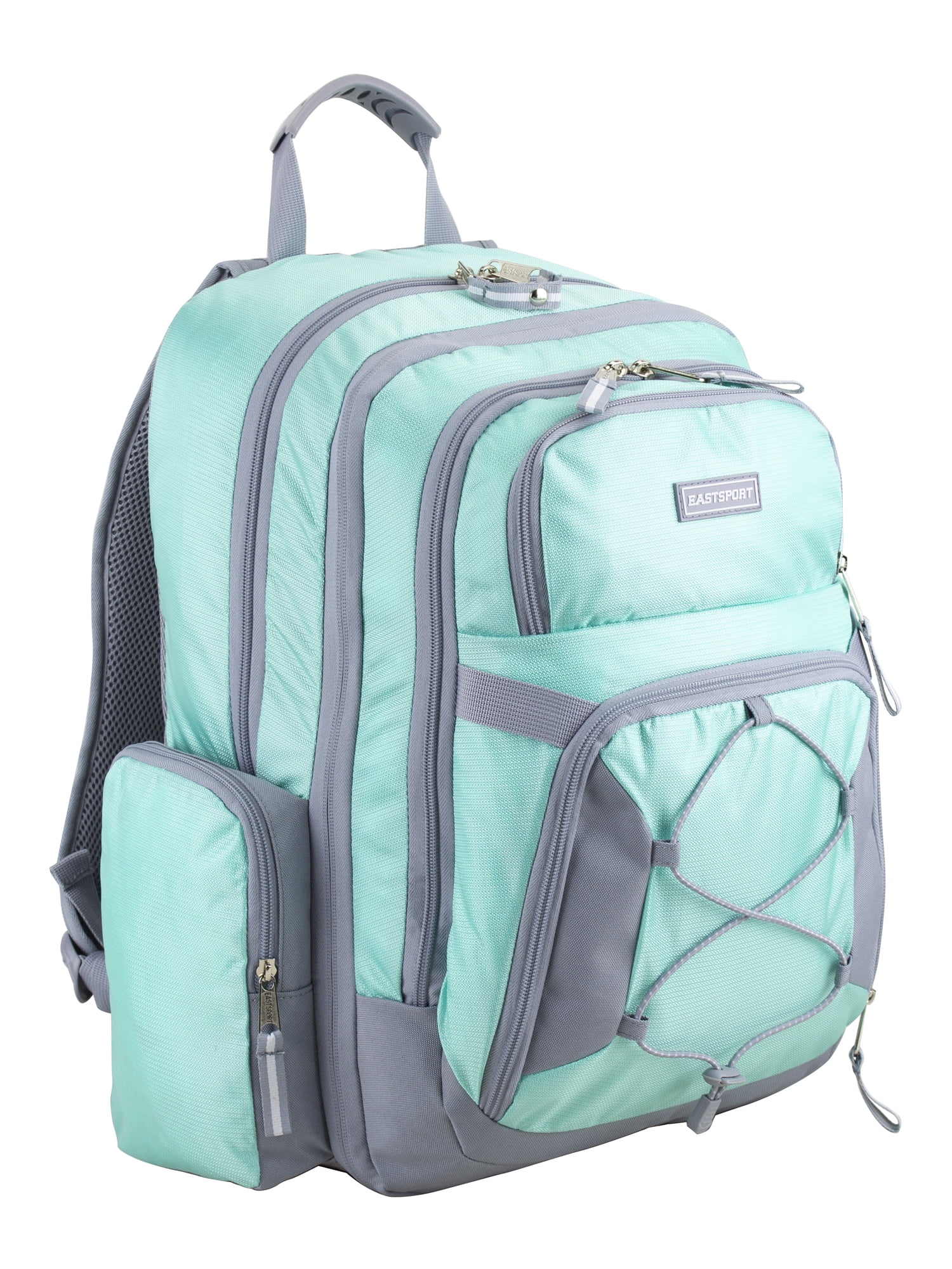 Eastsport Bungee Expandable Unisex Recycled Backpack Carnival Mint ...