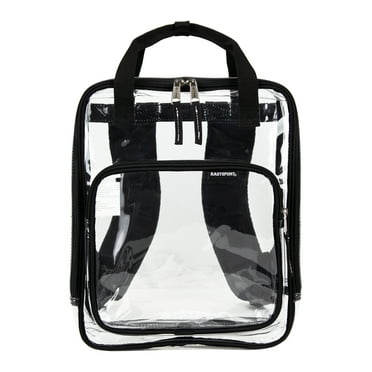 Eastsport Unisex Multi-Purpose Clear PVC Backpack with Front Pocket and ...