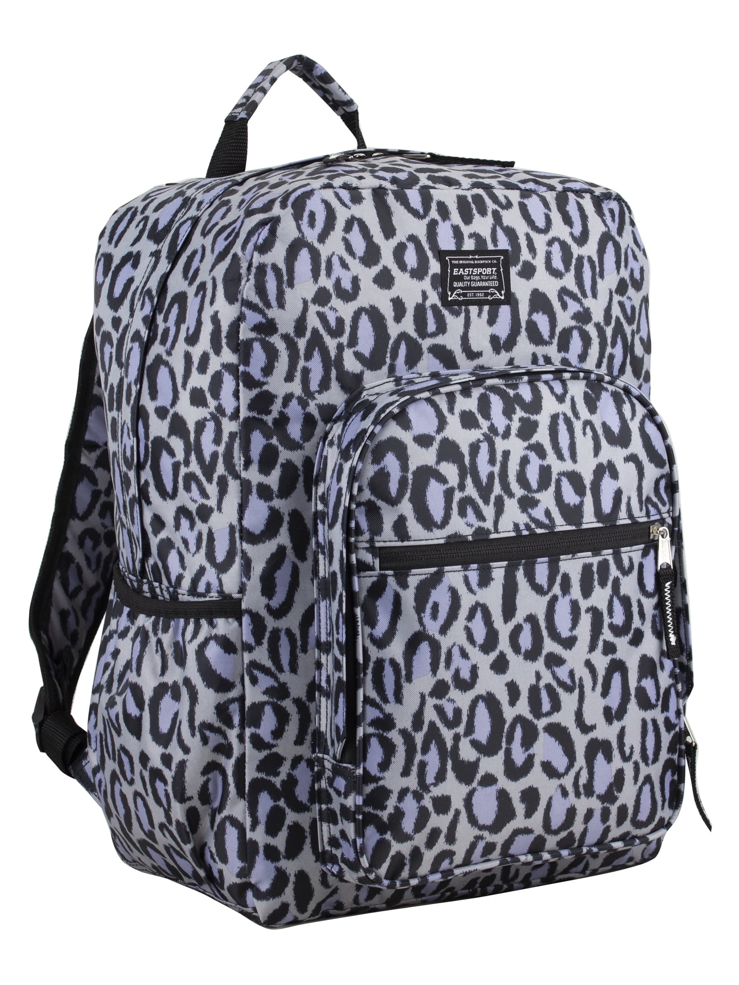 Eastsport Unisex Fashion Backpack, Black White Cheetah, Polyester ...