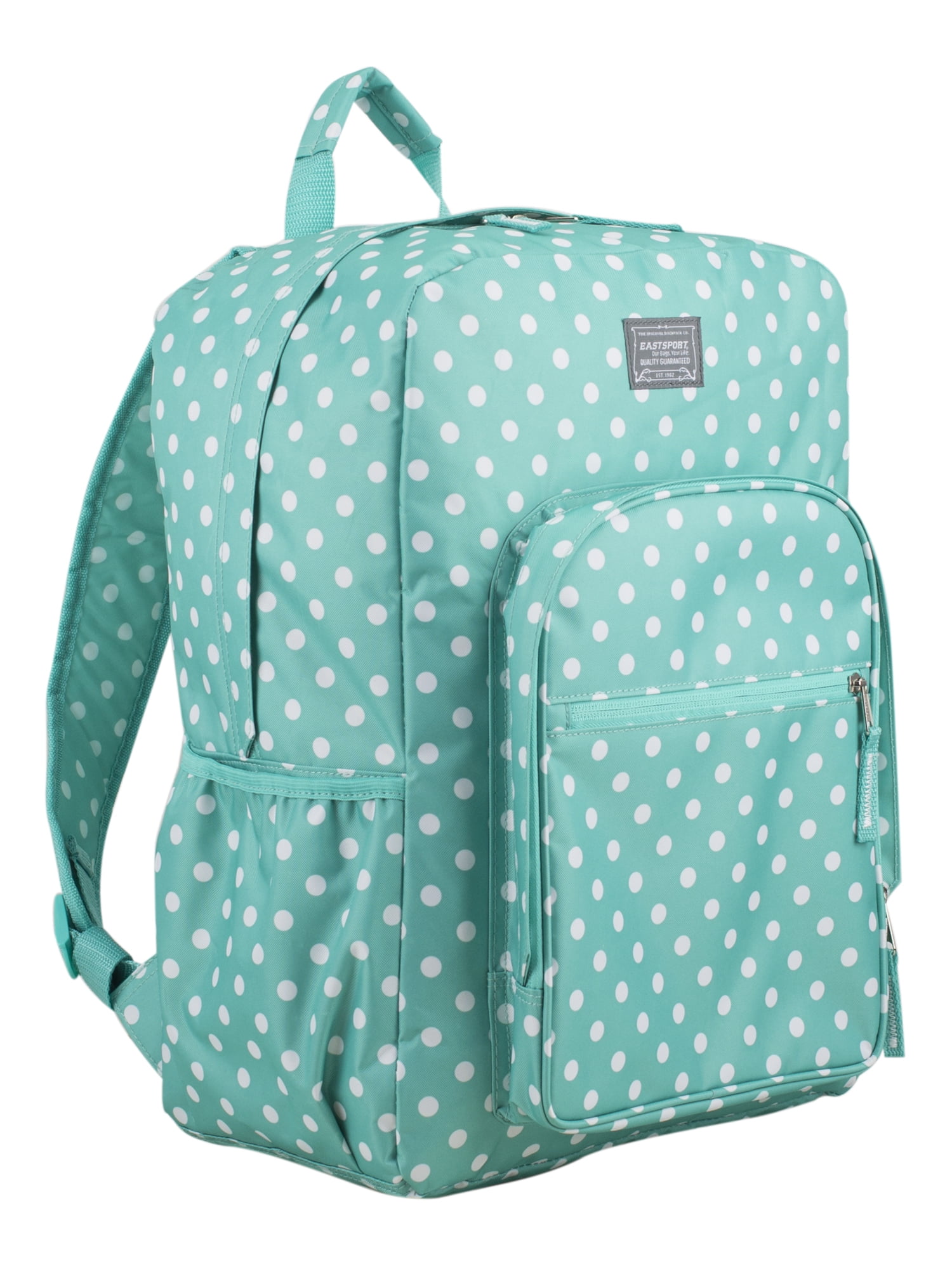 Eastsport Unisex Fashion Backpack Turquoise Dots with Laptop Sleeve and ...