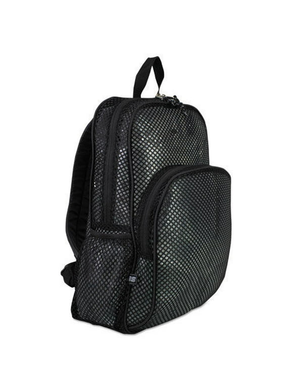 Bravo! Mesh Transparent See Through Backpack - Black - Walmart.com