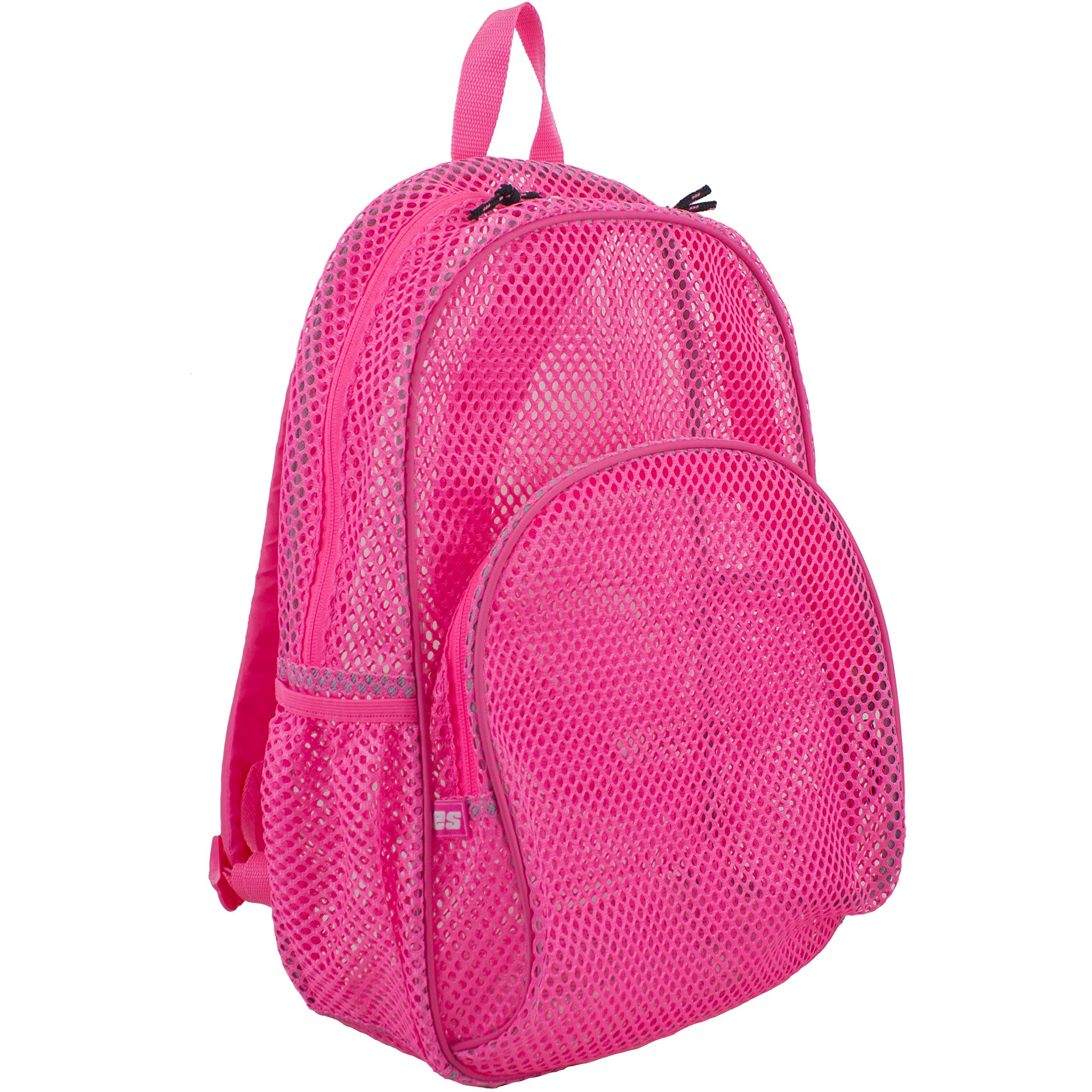 Eastsport Mesh Gym Bag Bungee Sport Swimming Bag Backpack, Pink C60 ...