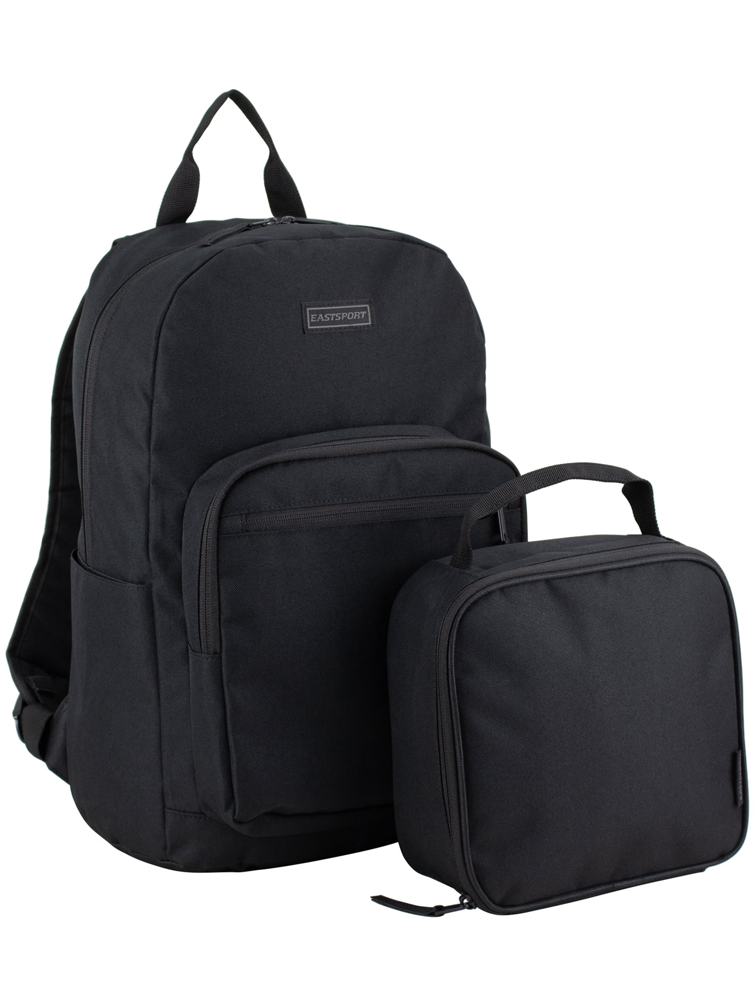 Eastsport Unisex 17" Backpack & Lunch Box 2-Piece Set, Black - Walmart.com