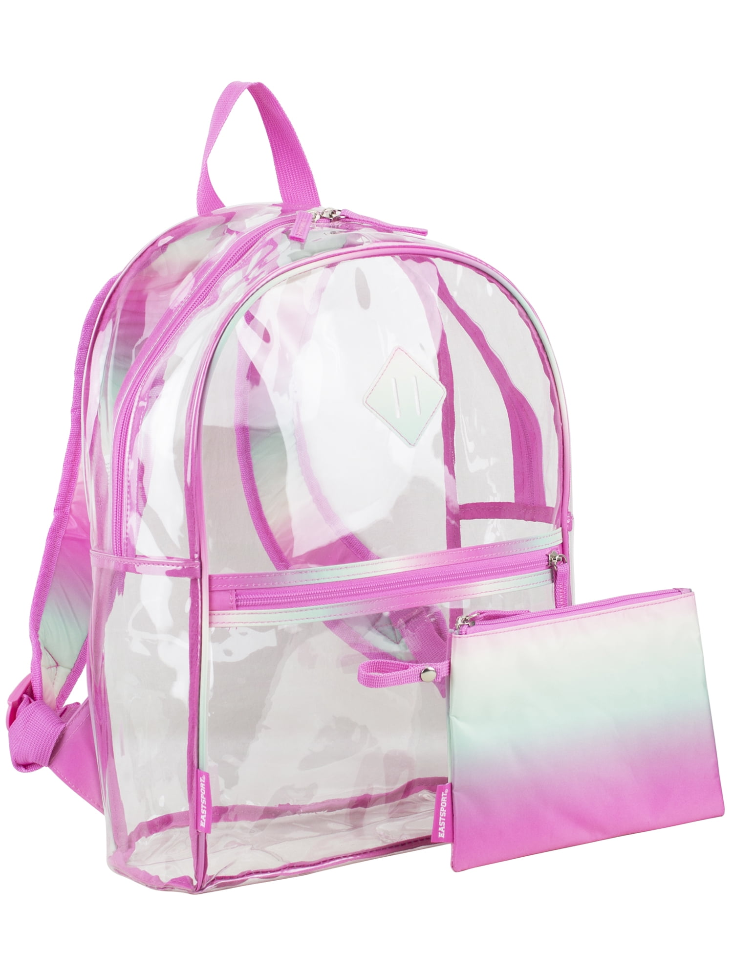 Eastsport Unisex Childrens Clear Backpack with Pencil Case 2-Piece Set ...