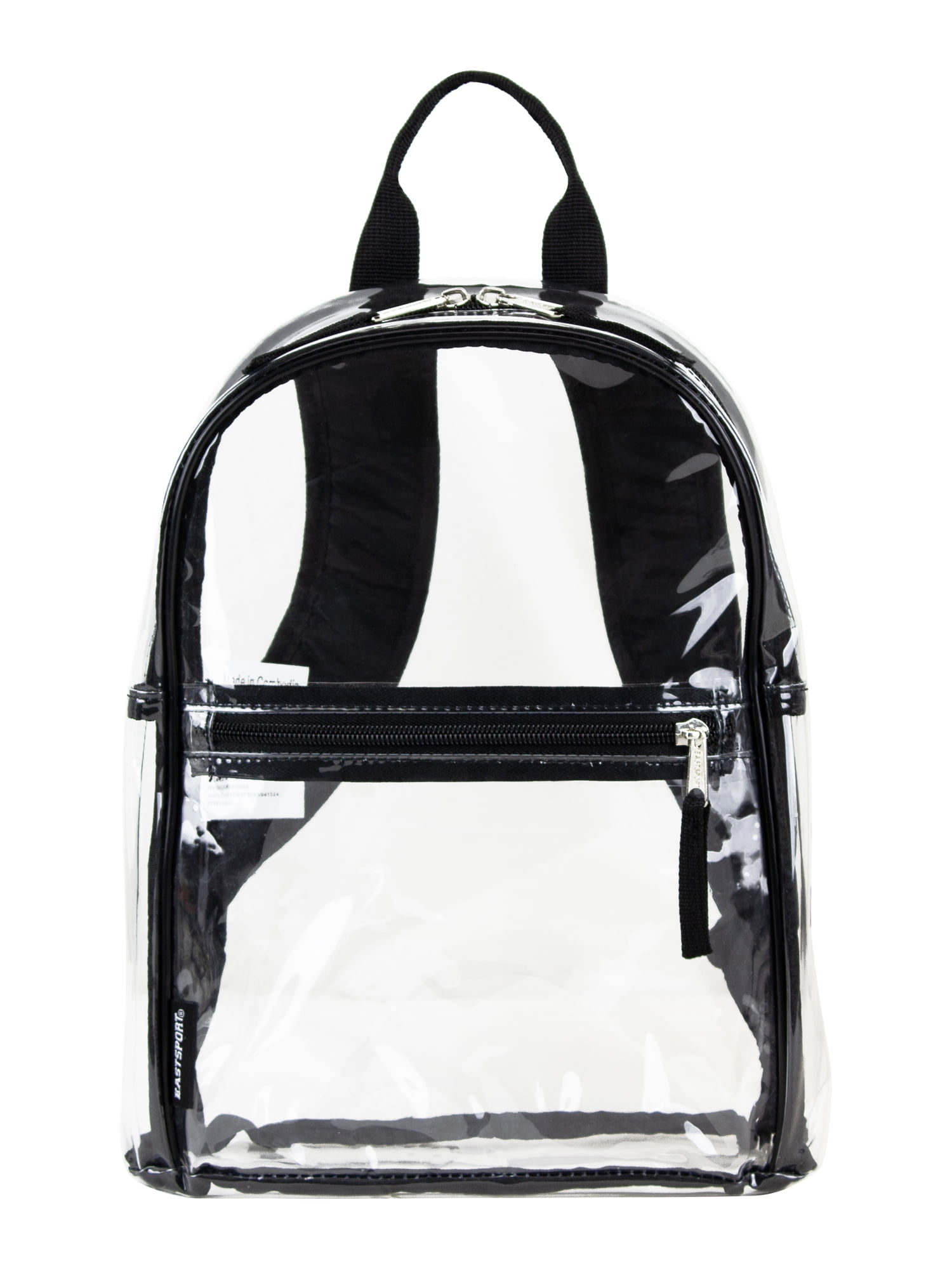 Eastsport Unisex Clear Mini Dome Backpack, Black Trim - Walmart.com