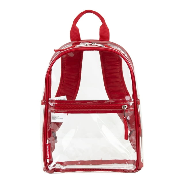 Eastsport Unisex Clear Mini Dome Backpack, Red Trim - Walmart.com