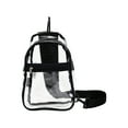 Eastsport Unisex Clear Sling Stadium Approved Bag, Black Trim - Walmart.com