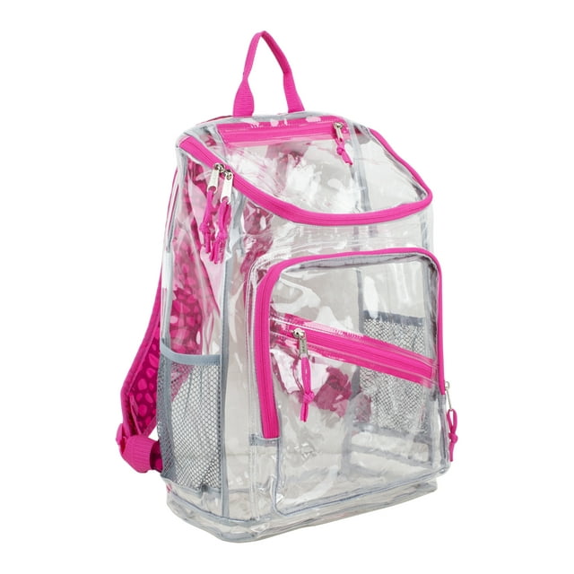 Eastsport Unisex Transparent Durable Backpack Pink Marble Dots for ...