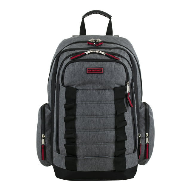 Eastsport Unisex Expandable Team Recycled Backpack, Dark Gray Heather ...