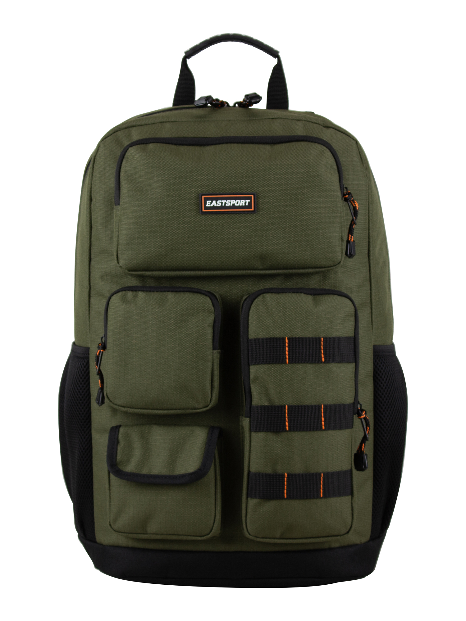 Eastsport Unisex Classic Backpack with Bonus Drawstring Bag Army Green ...