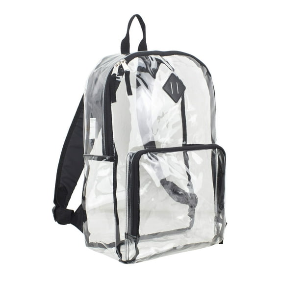 Eastsport Unisex Multi-Purpose Clear PVC Backpack with Front Pocket and ...
