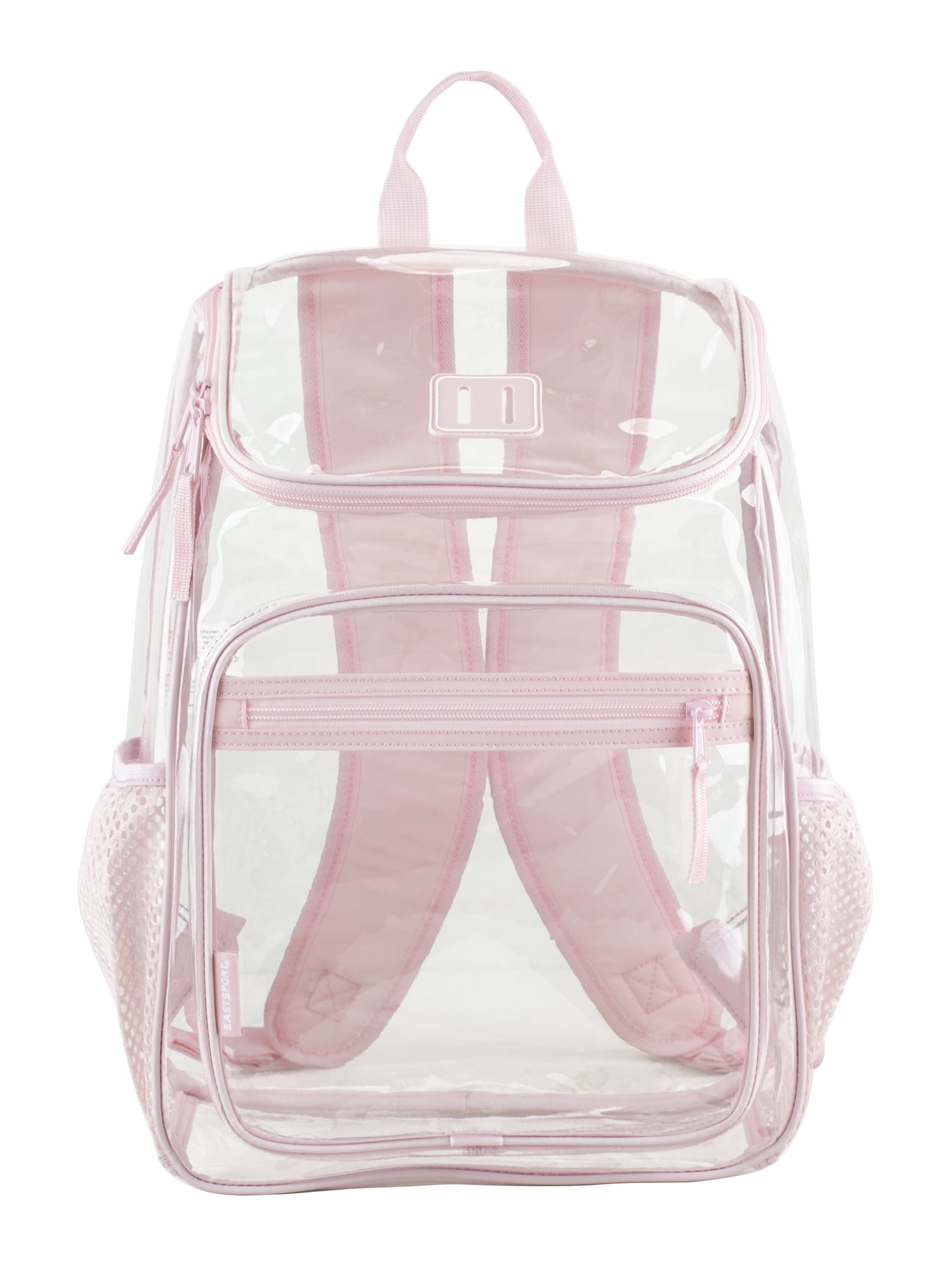 Eastsport Unisex Myth Pro Top Loader Clear 16" Backpack, Pink-a-Boo ...