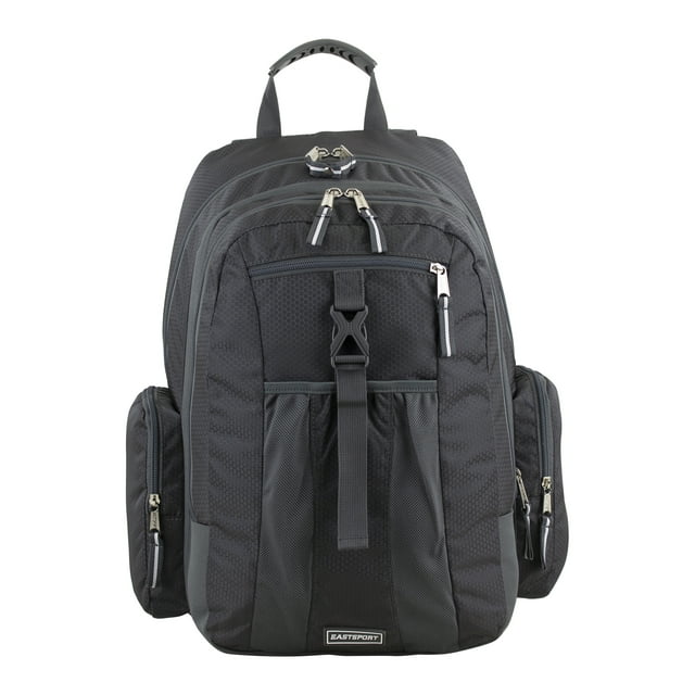 Eastsport Unisex Premier Expandable Recycled Backpack, Charcoal ...