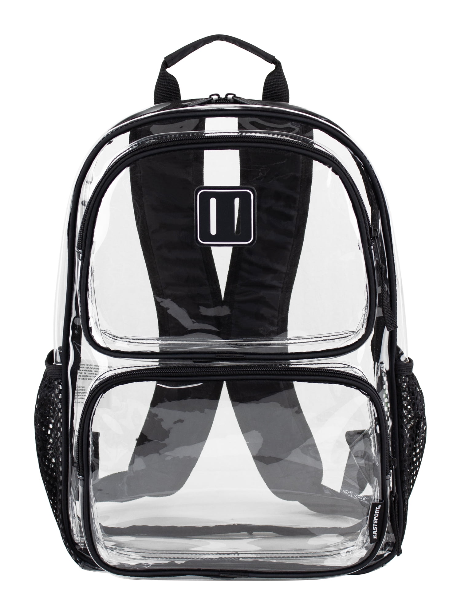 Eastsport Primo Clear Backpack - Transparent PVC Material - Walmart.com