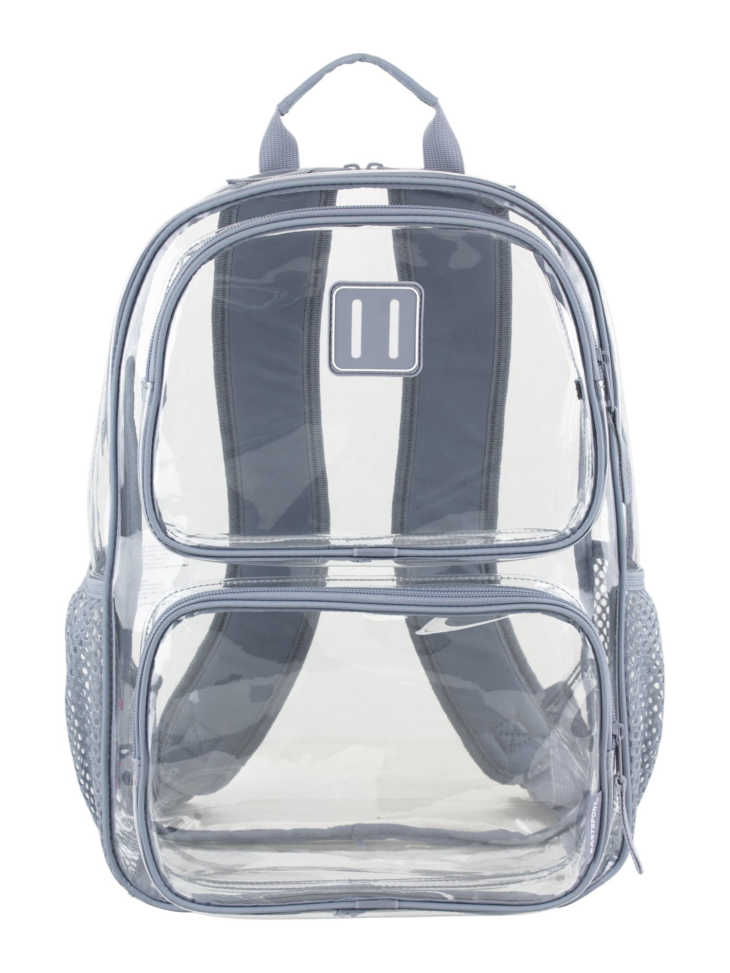 Eastsport Unisex Primo Clear 16" Backpack, Cool Grey - Walmart.com