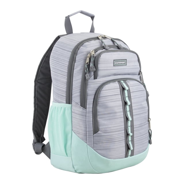 Eastsport Unisex Rally Sport Backpack, Stripe Light Grey Mint - Walmart.com