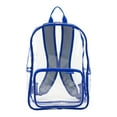 Eastsport Unisex Spark Clear 16" Backpack, Cobalt/Grey - Walmart ...