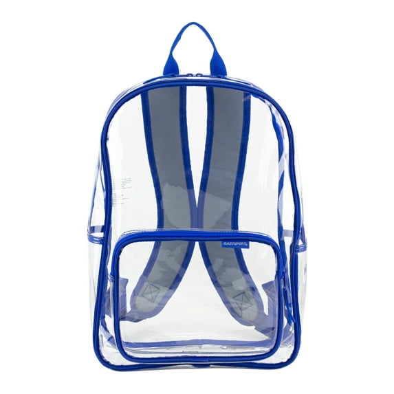 Eastsport Unisex Spark Clear 16" Backpack, Cobalt/Grey - Walmart.com