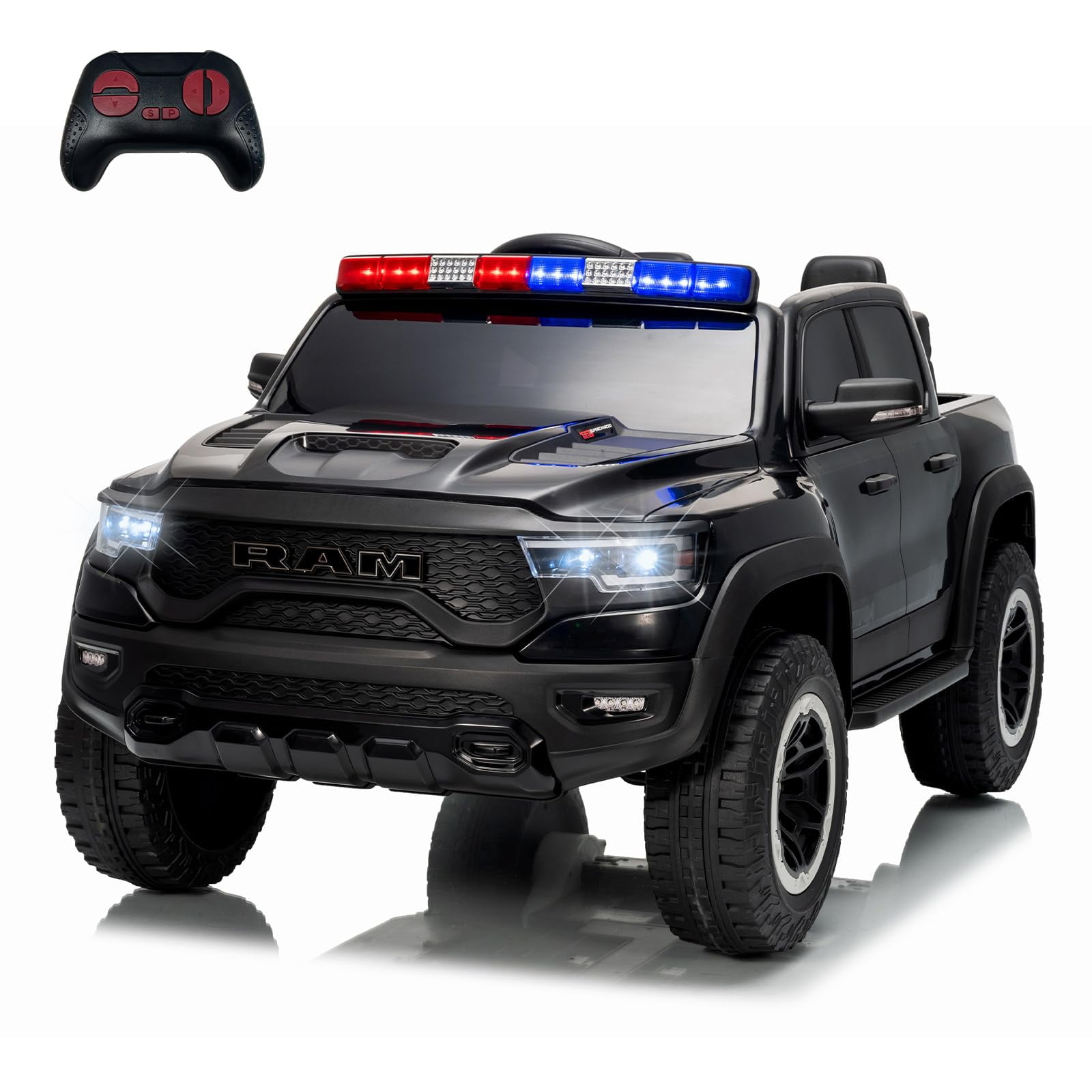 Eastvita 12V Licensed RAM Electric Pickup Truck for Kids, Dual Motor ...