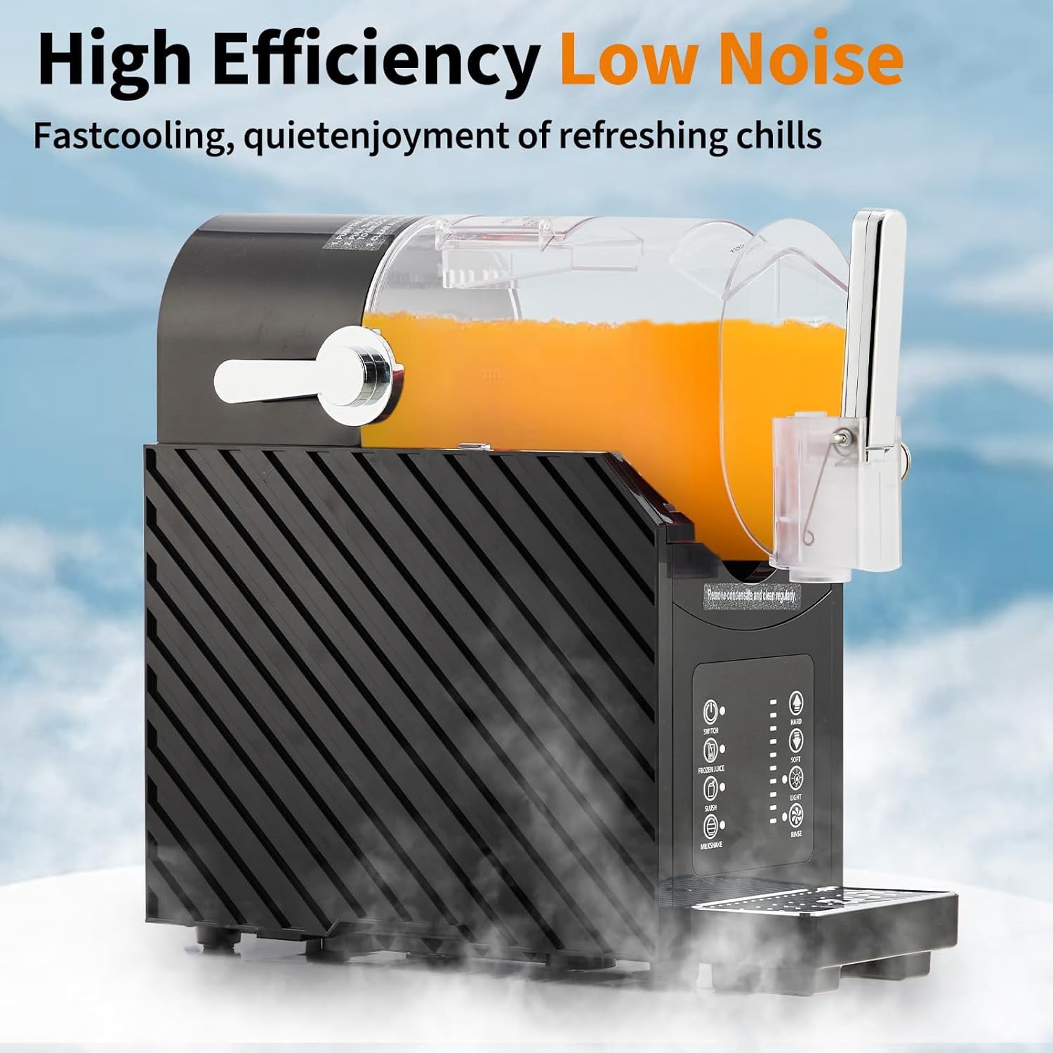 Eastvita 84oz 3L Slushie Machine - 3 Preset Modes, Auto Clean, LED ...