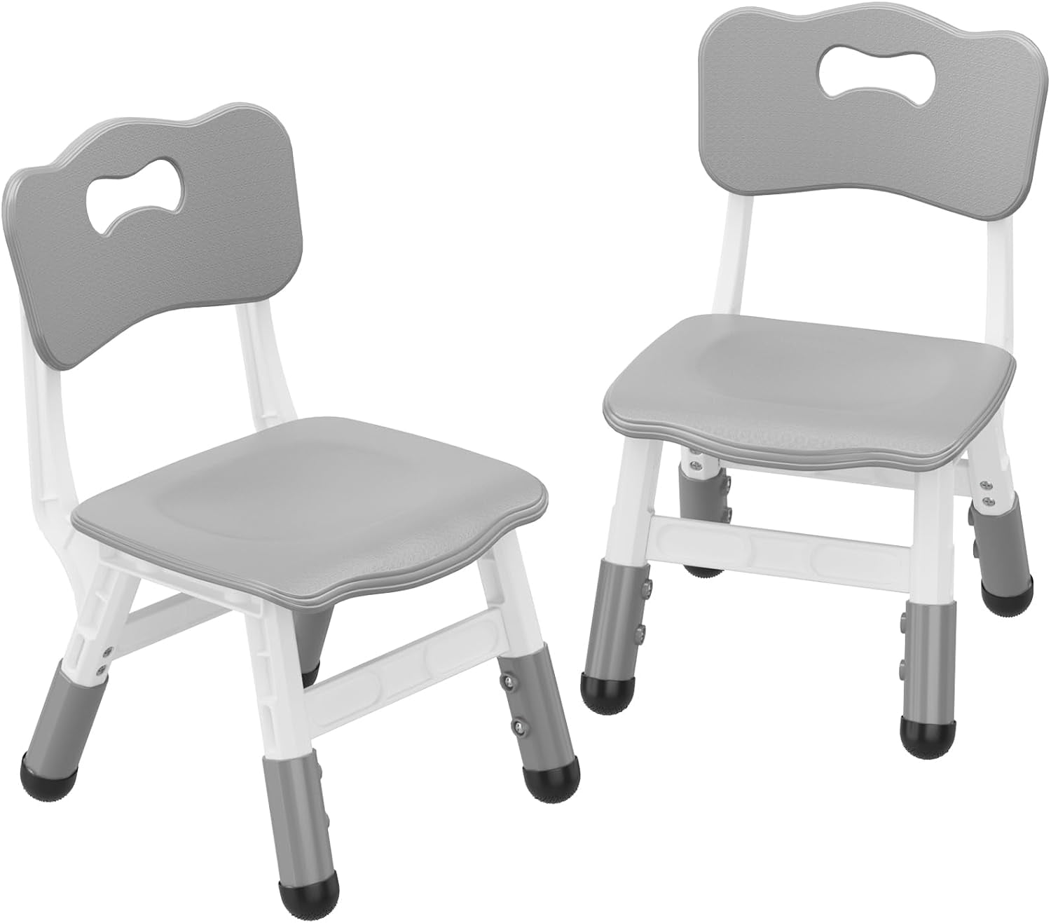 Eastvita Kids Chair 2 Pack H Adj 3 Levels Lightweight Stackable Grey ...