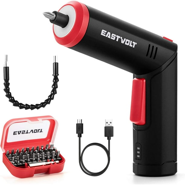 Eastvolt 4V Cordless Screwdriver, 6Nm Electric Screwdriver Rechargeable ...