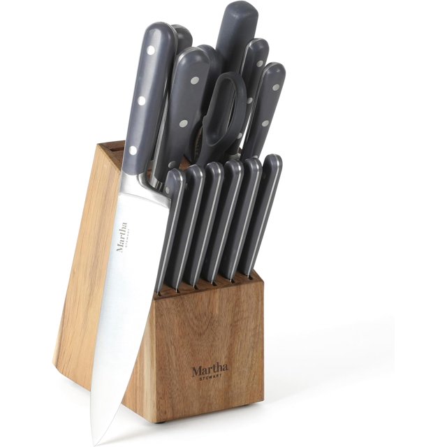 Eastwalk 14 Piece High Carbon Stainless Steel Cutlery Knife Block Set ...