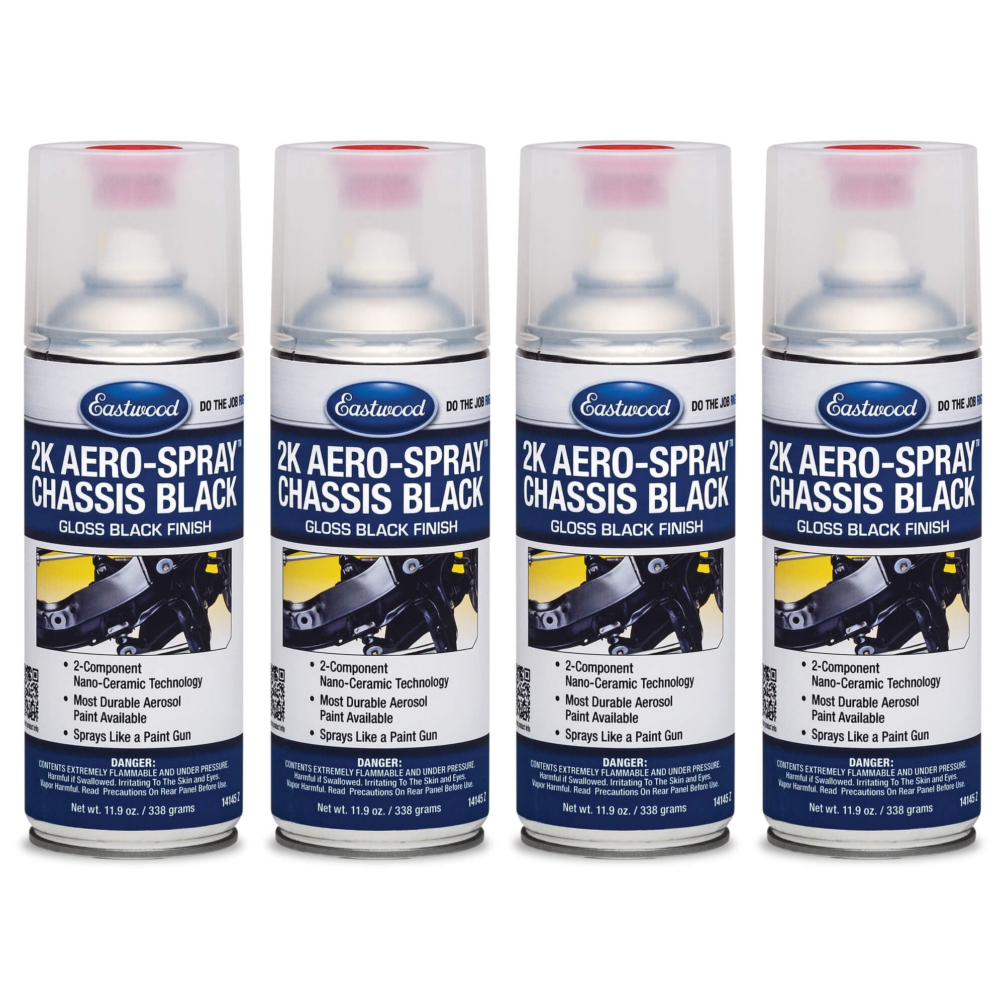 Eastwood 2K AeroSpray Chassis Black Gloss Spray Paint 4 Pack - Walmart.com