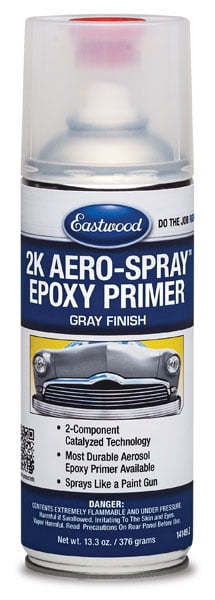 Eastwood, 2K AeroSpray Epoxy Primer Gray Finish, 13.3 oz Spray Paint ...